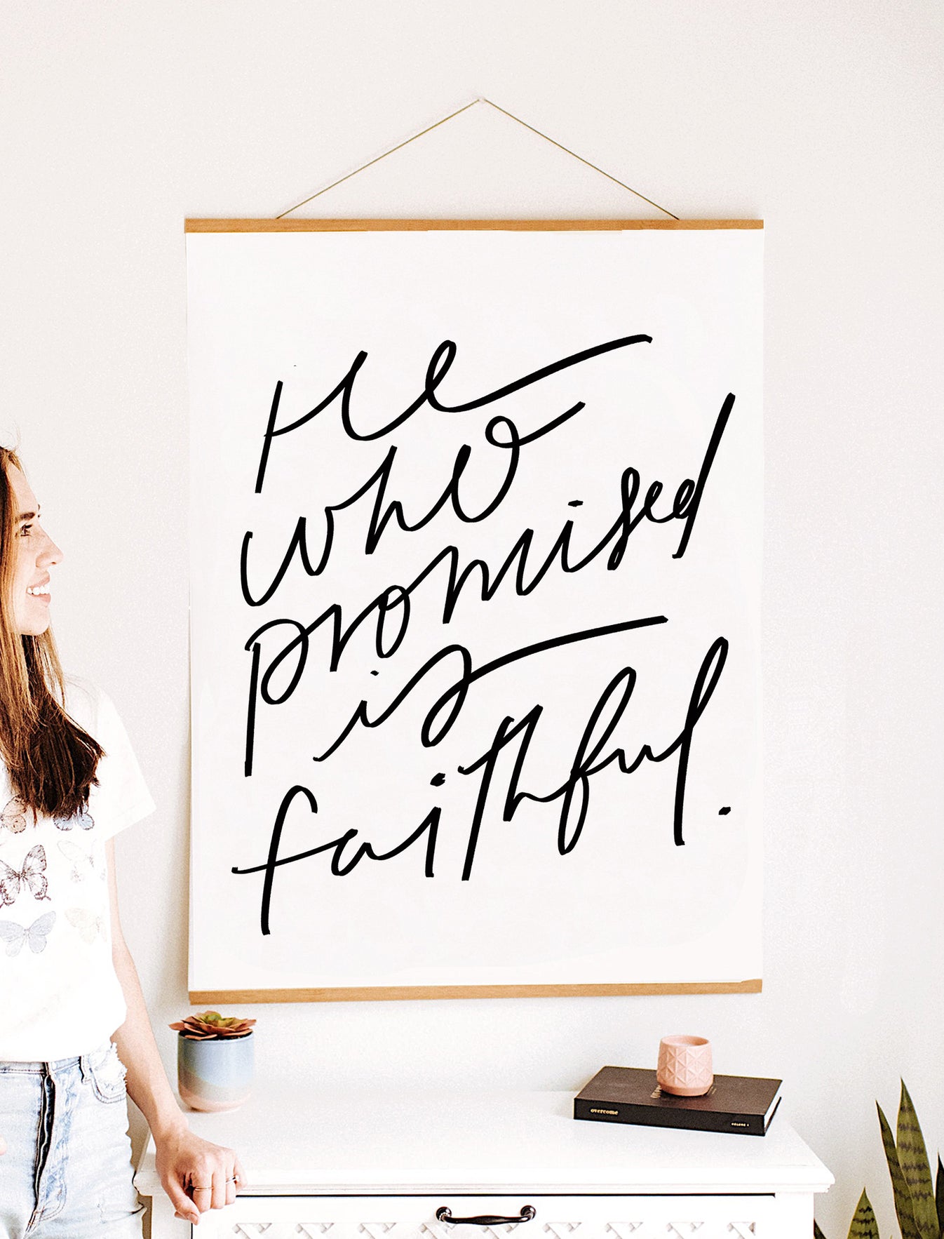 Large Poster: He who promised... – jenessawaitshop
