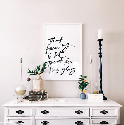 Poster: This Family Is Set Apart..